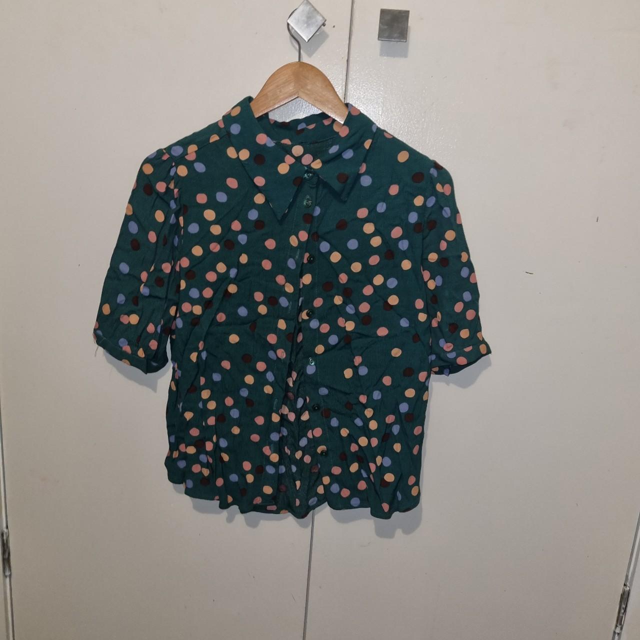 Princess Highway confetti button up shirt.... - Depop