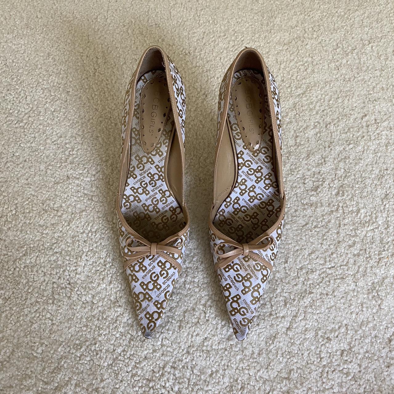 BCBGeneration Women's White and Cream Courts | Depop