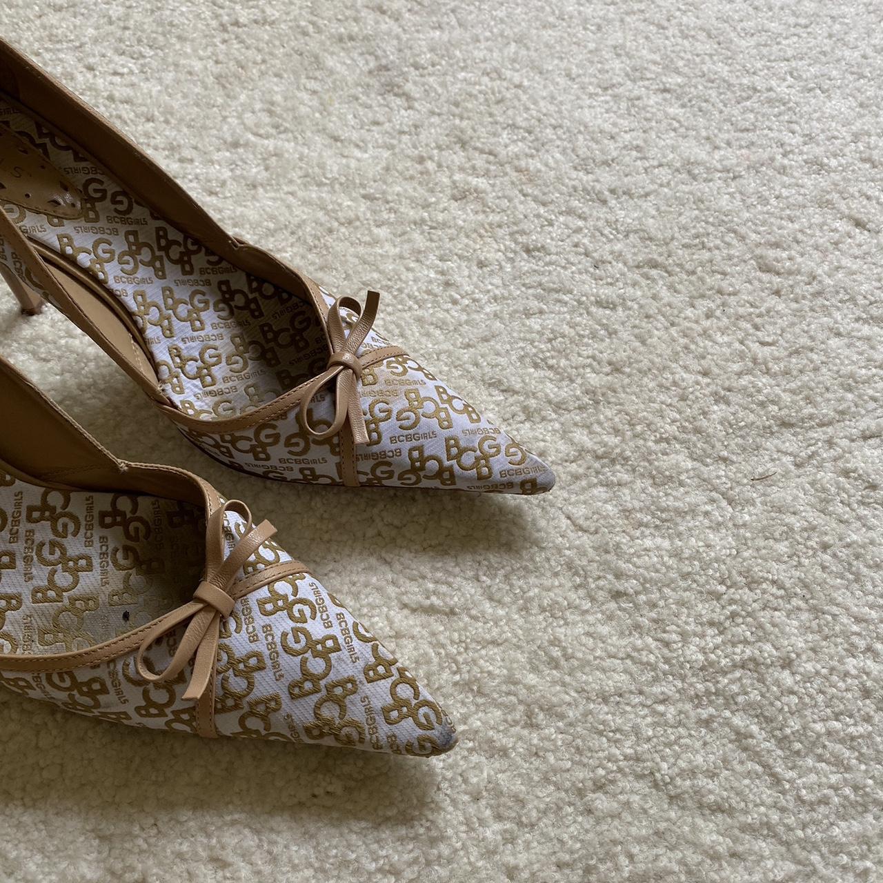 BCBGeneration Women's White and Cream Courts | Depop