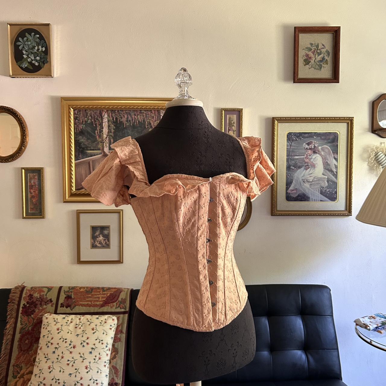 Stunning peach colored corset from Corset... - Depop