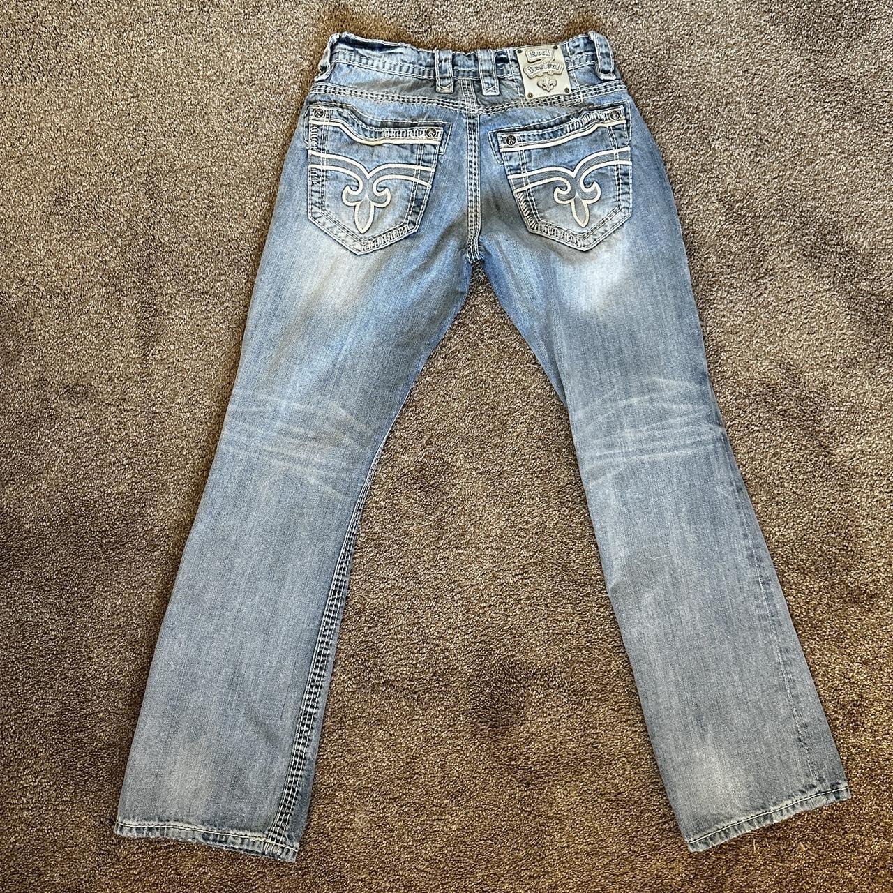 Size 30 Men’s Rock Revival boot cut jeans Condition... - Depop