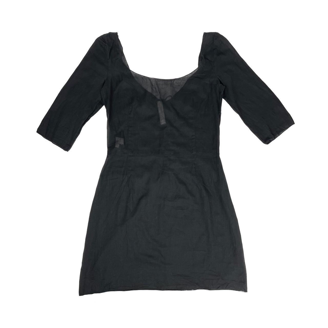 Ss98 Miu Miu Black Sheer Dress Absolutely Gorgeous Depop