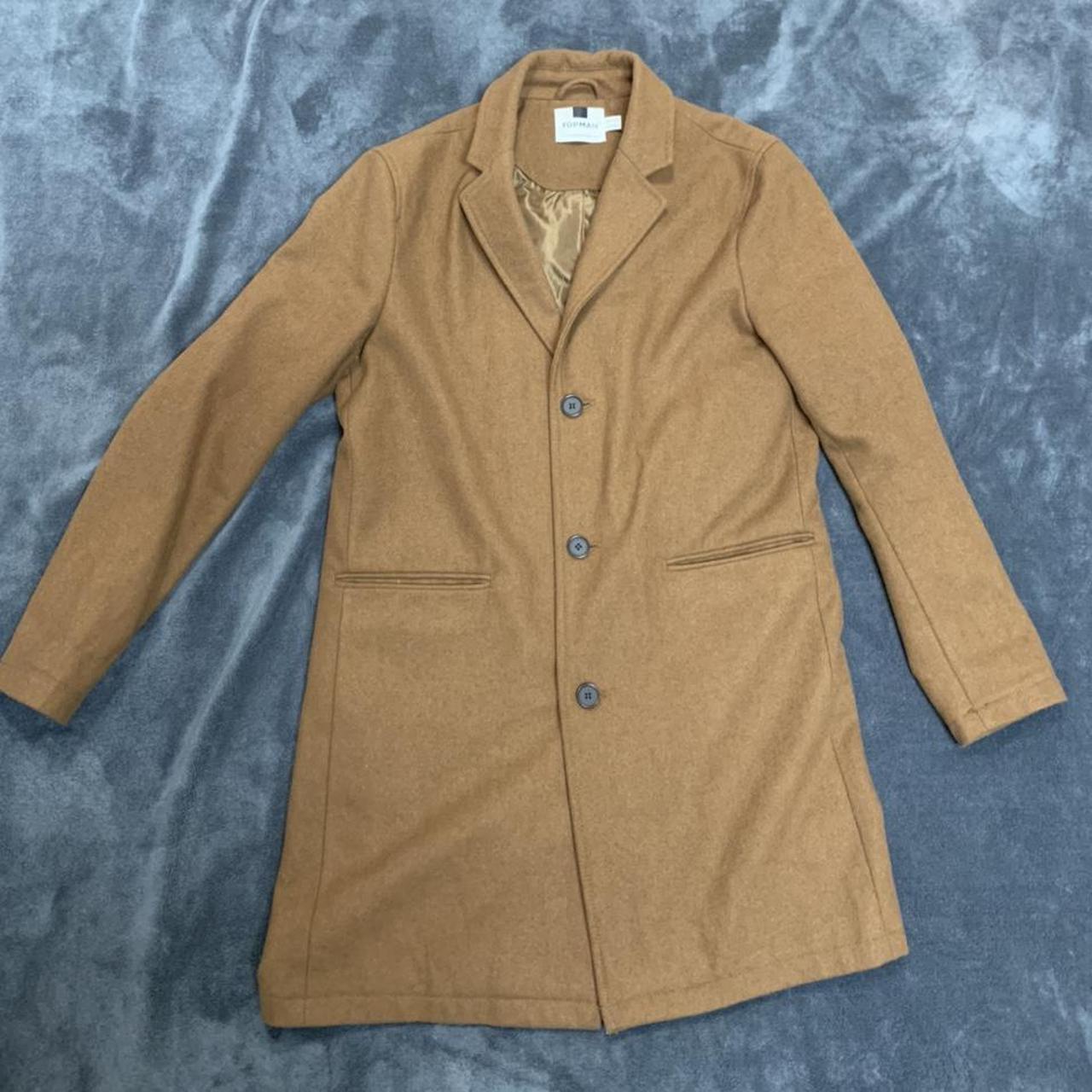 Topman Brown Topcoat!!! Great looking overcoat to... - Depop