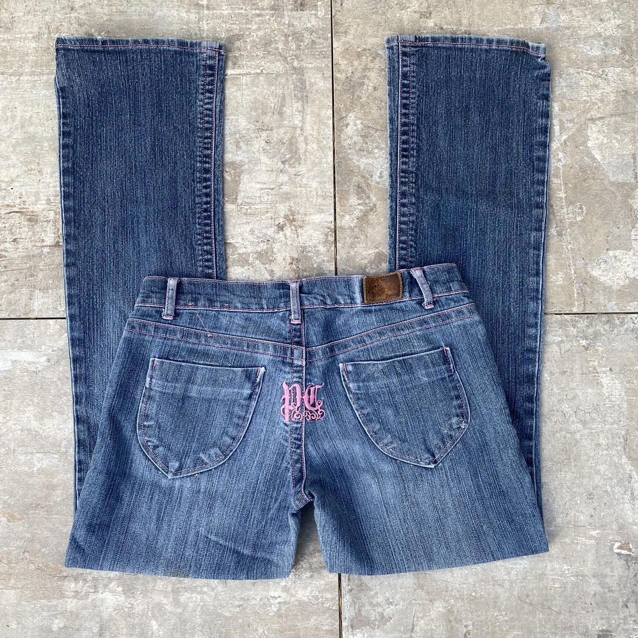 Y2k low rise Pink Cookie jeans Size... - Depop