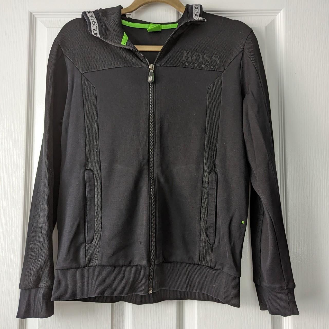 Hugo Boss Men's Zip Up Black Jacket - Size... - Depop