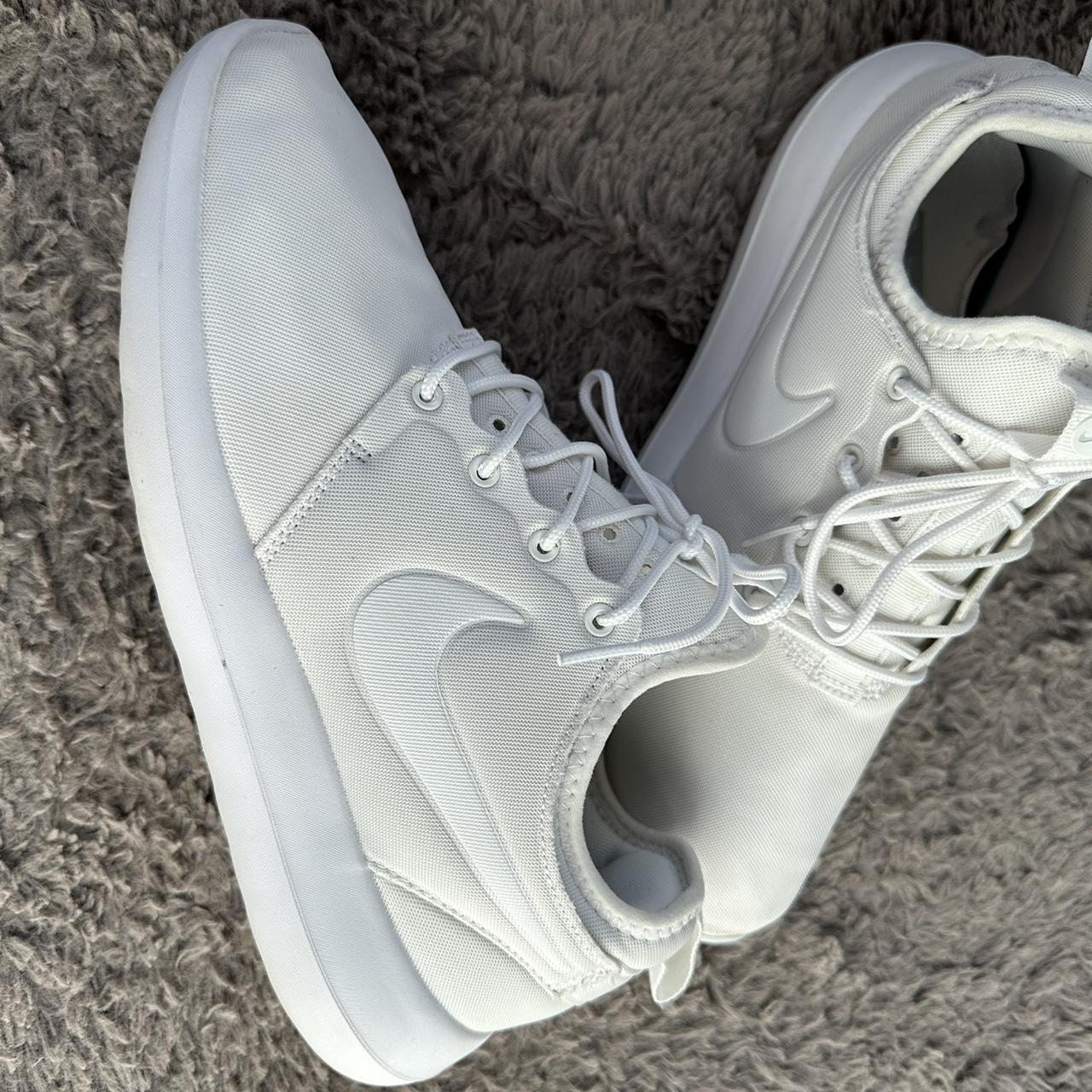 Step out in style with these white Nike Roshe 2... - Depop