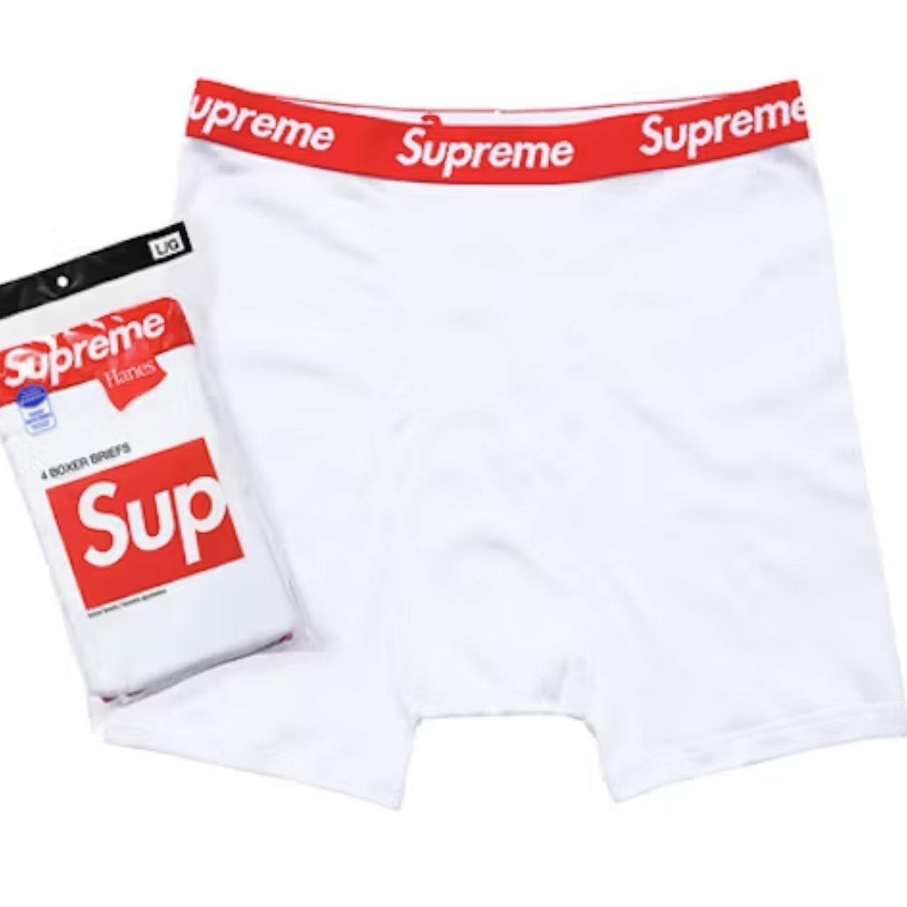Supreme Hans Boxers 4 Pack White Brand New with... - Depop