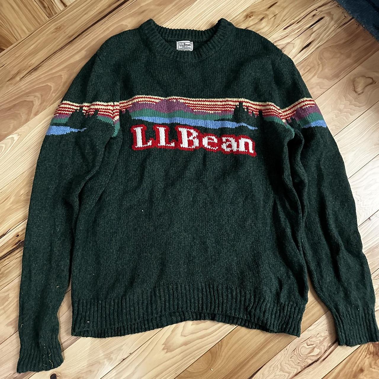 l.l. bean logo sweater only worn a few... - Depop