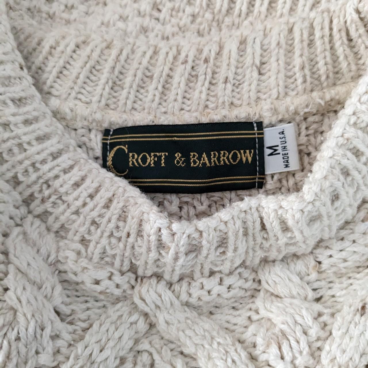 Croft & Barrow Women's Cream Jumper | Depop
