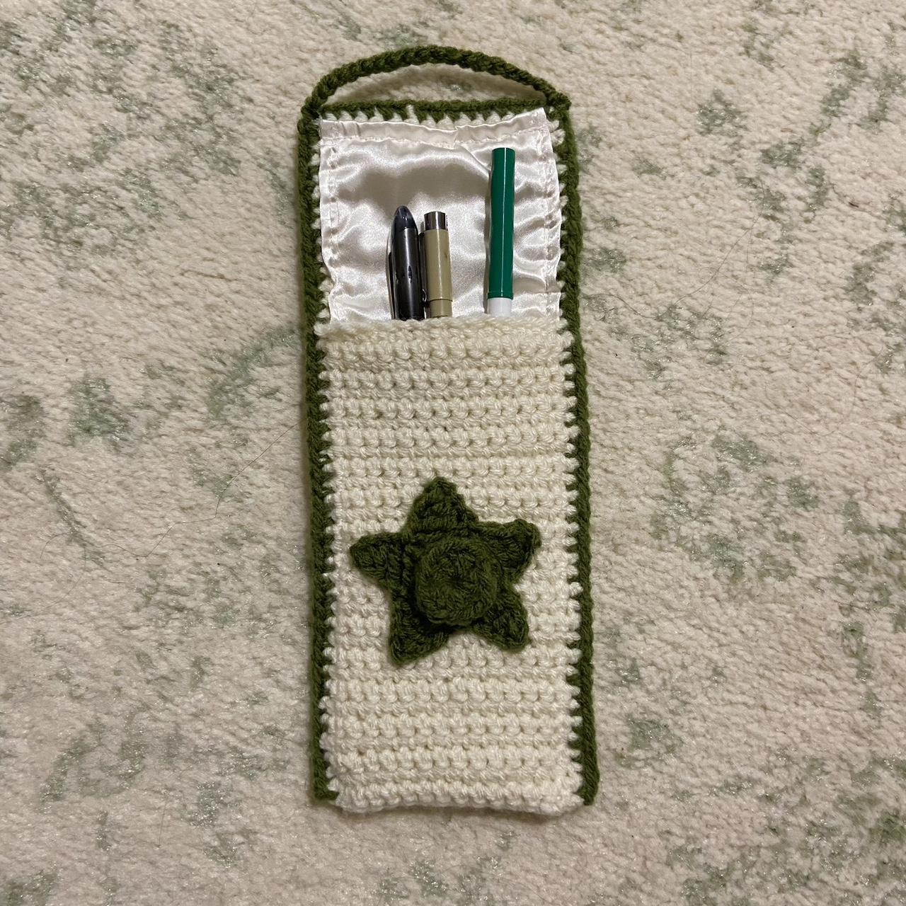 CROCHET STAR PENCIL CASE⭐️ handmade by me! 😁 as seen... - Depop