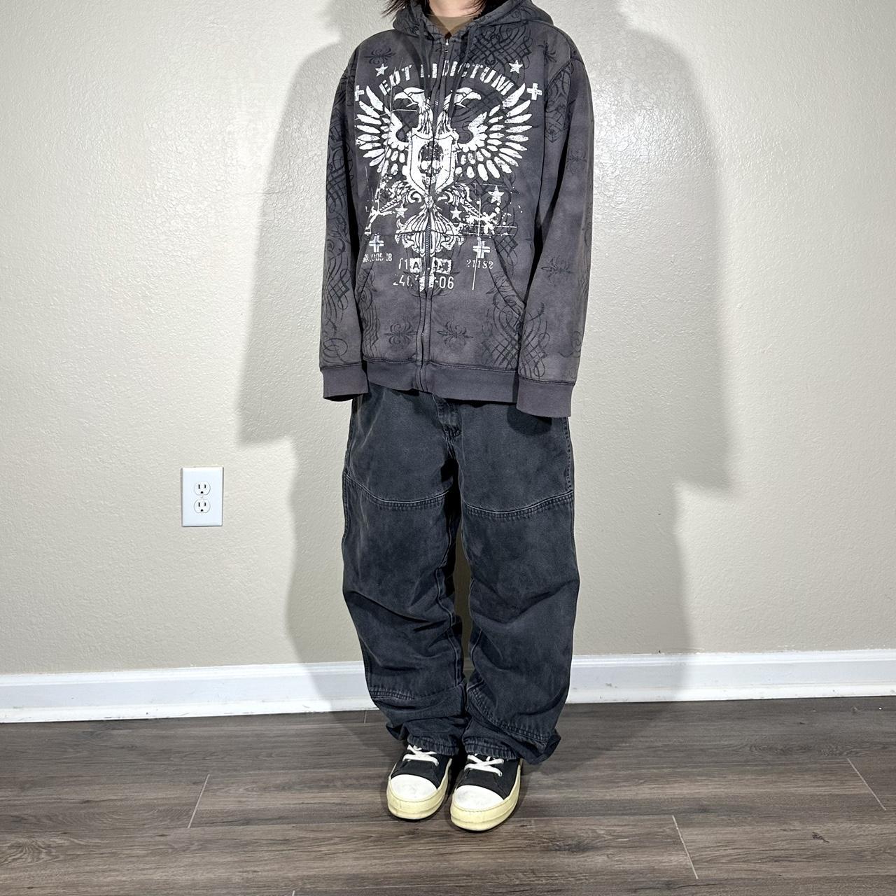 Y2K Route 66 Hoodie size: XL (25Wx27.5L) flaws:... - Depop