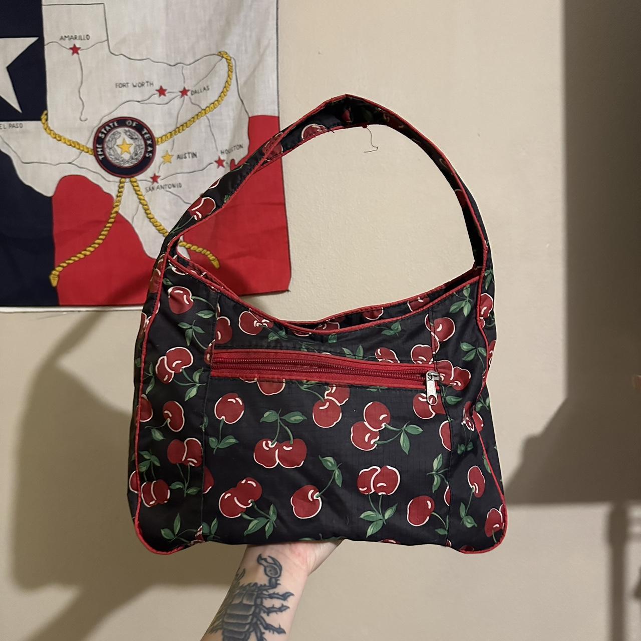 Y2K Cherry Shoulder Bag - This purse has a cute... - Depop