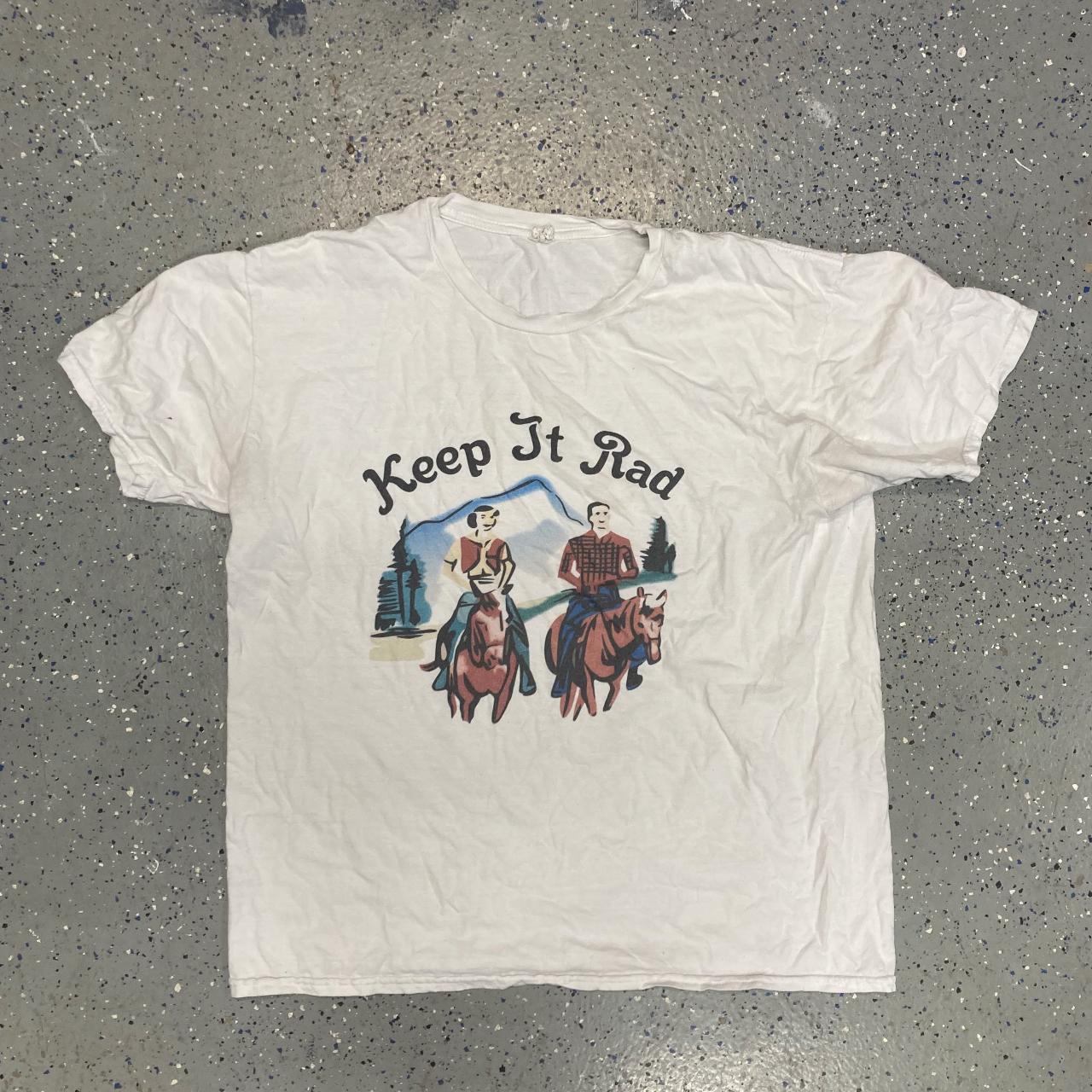 keep it rad graphic tee size womens L $5 + shipping - Depop