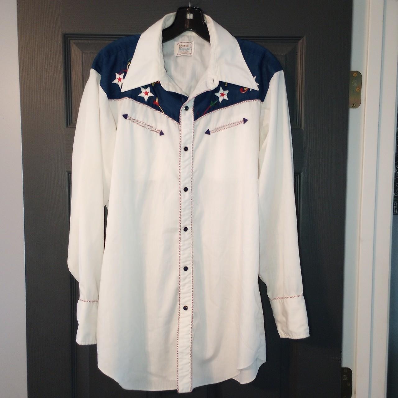 H Bar C California Ranchwear Pearl Snap Western... - Depop