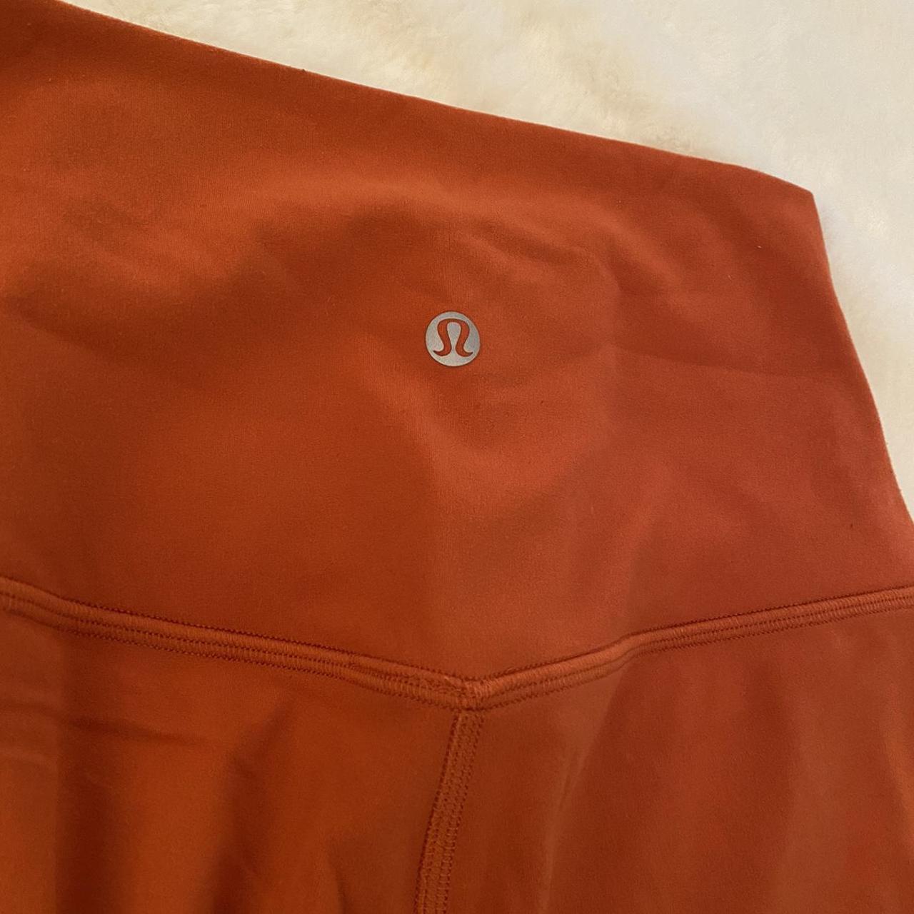 Lululemon Women's Orange Leggings | Depop