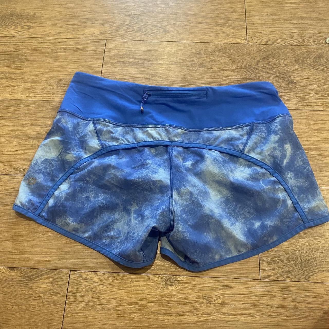 blue lululemon shorts size 8! #lululemon #lulu... - Depop