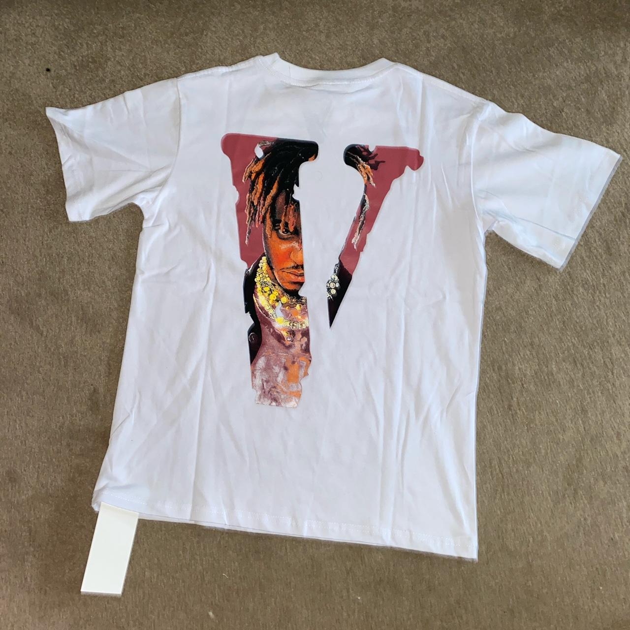 White VLONE Juice WRLD legends never die t-shirt - Depop