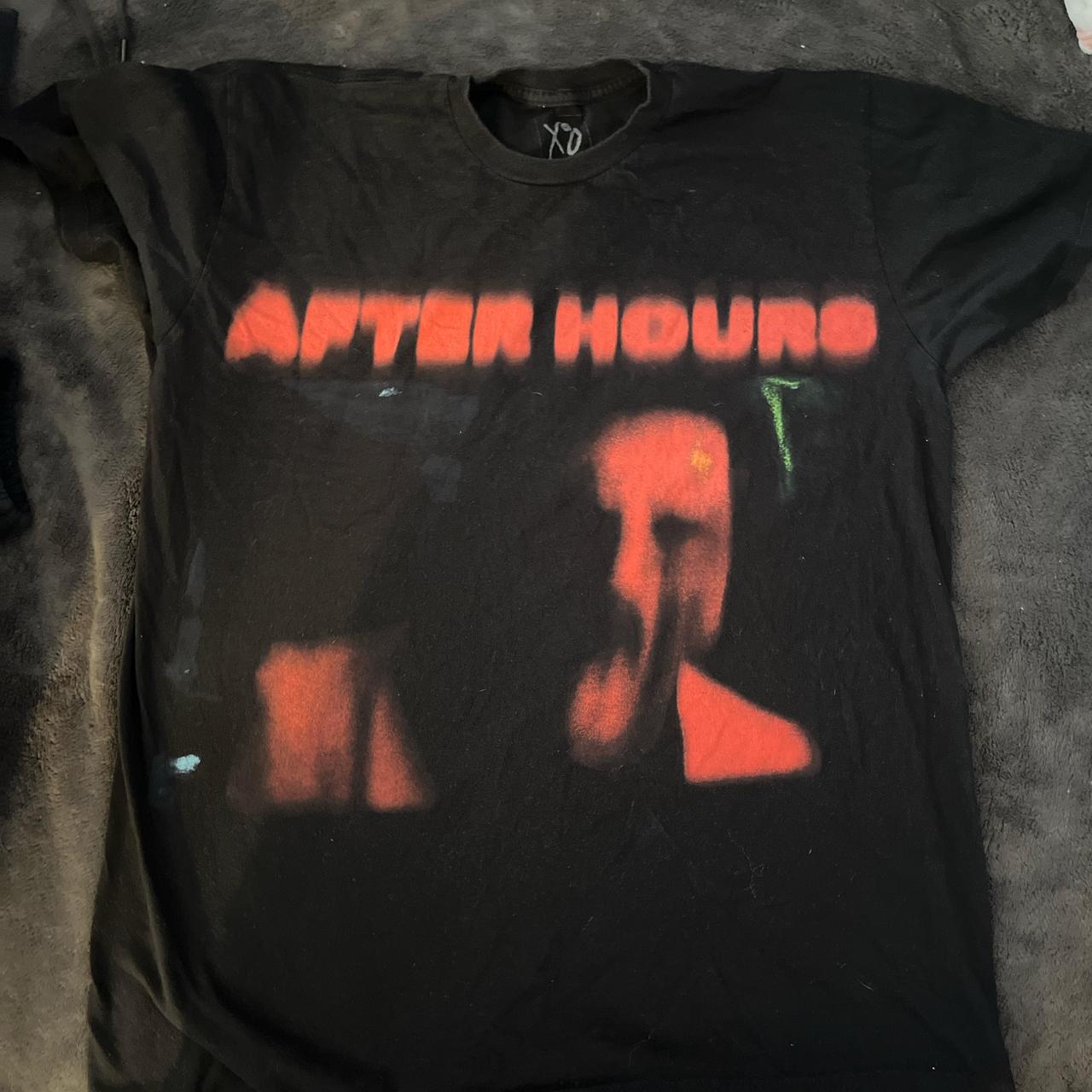 Black and red After Hours T-shirt | Depop