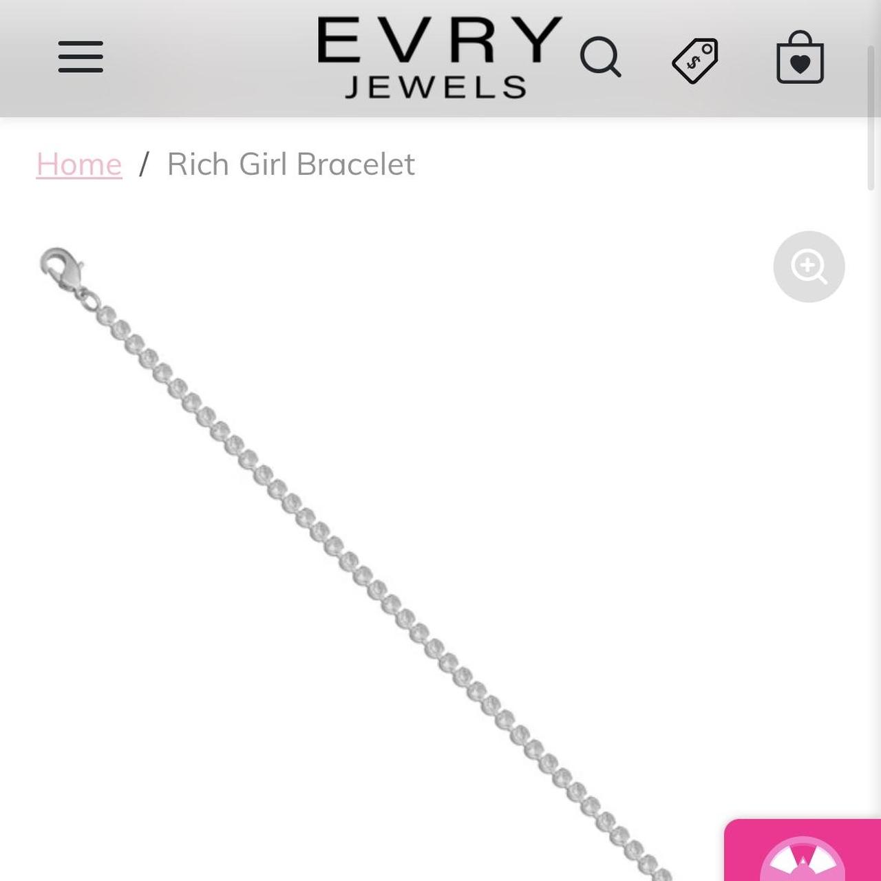 Silver tennis bracelet from Evry Jewels BRAND NEW... - Depop