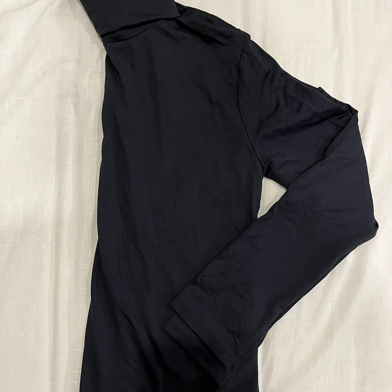 Zara black slinky turtle neck. Message for any... - Depop