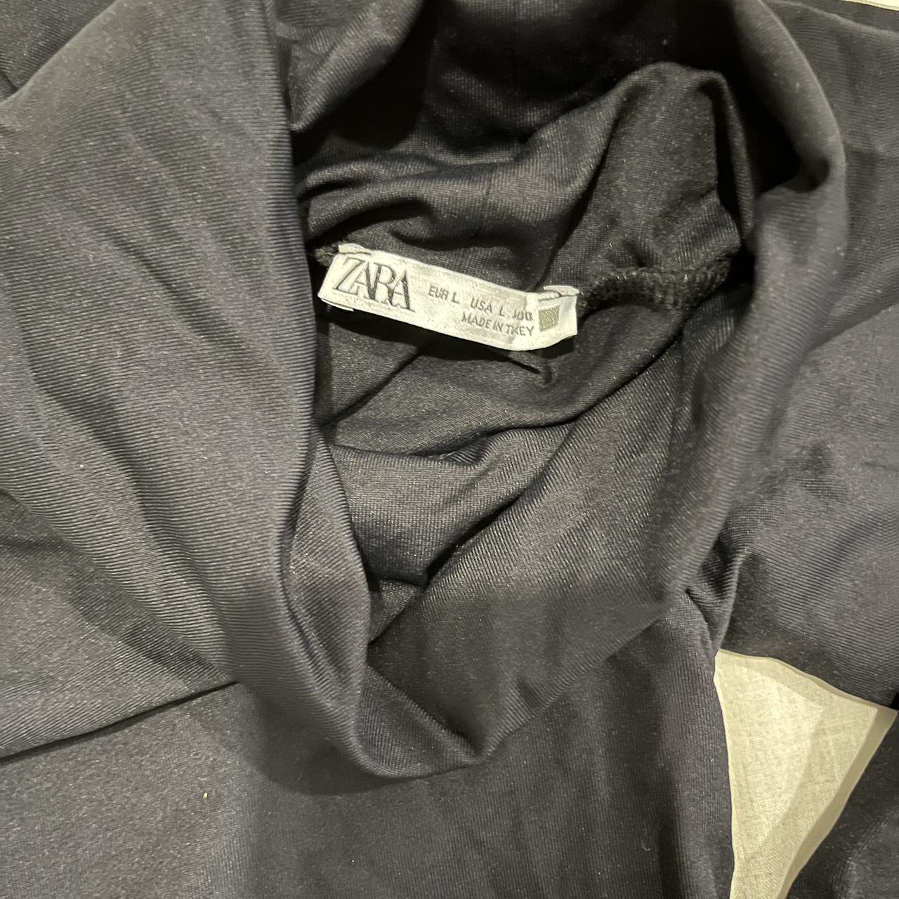 Zara black slinky turtle neck. Message for any... - Depop