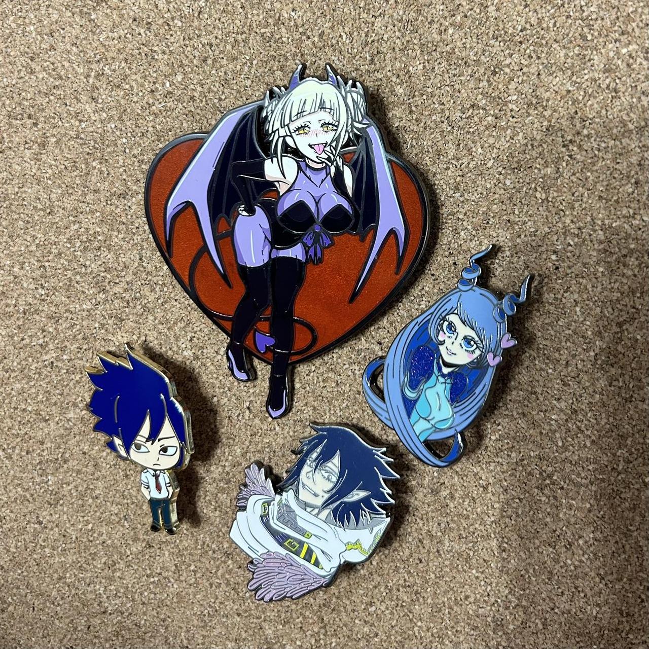My Hero Academia BNHA Hard enamel pin bundle set... - Depop
