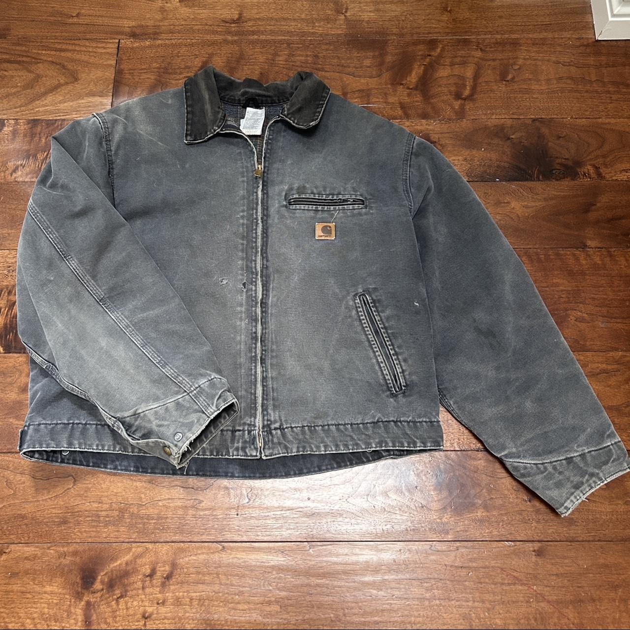 Vintage Carhartt J97 Detroit Jacket - Faded... - Depop