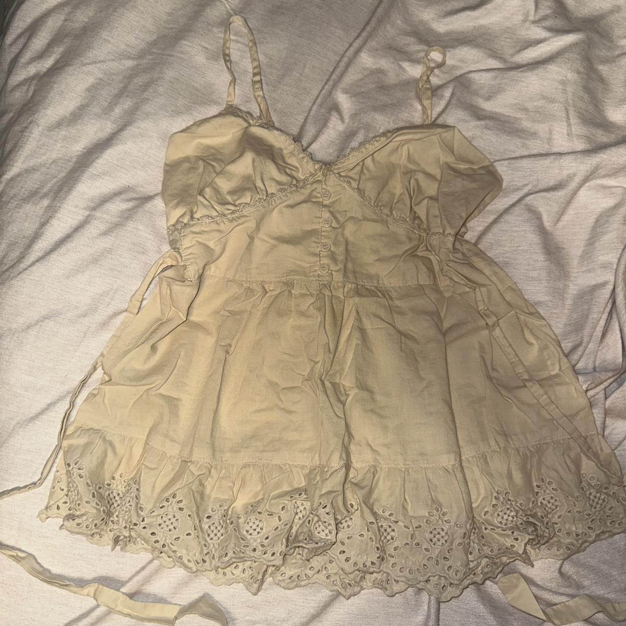 ambiance apparel cream closet summer top. ties in... | Depop