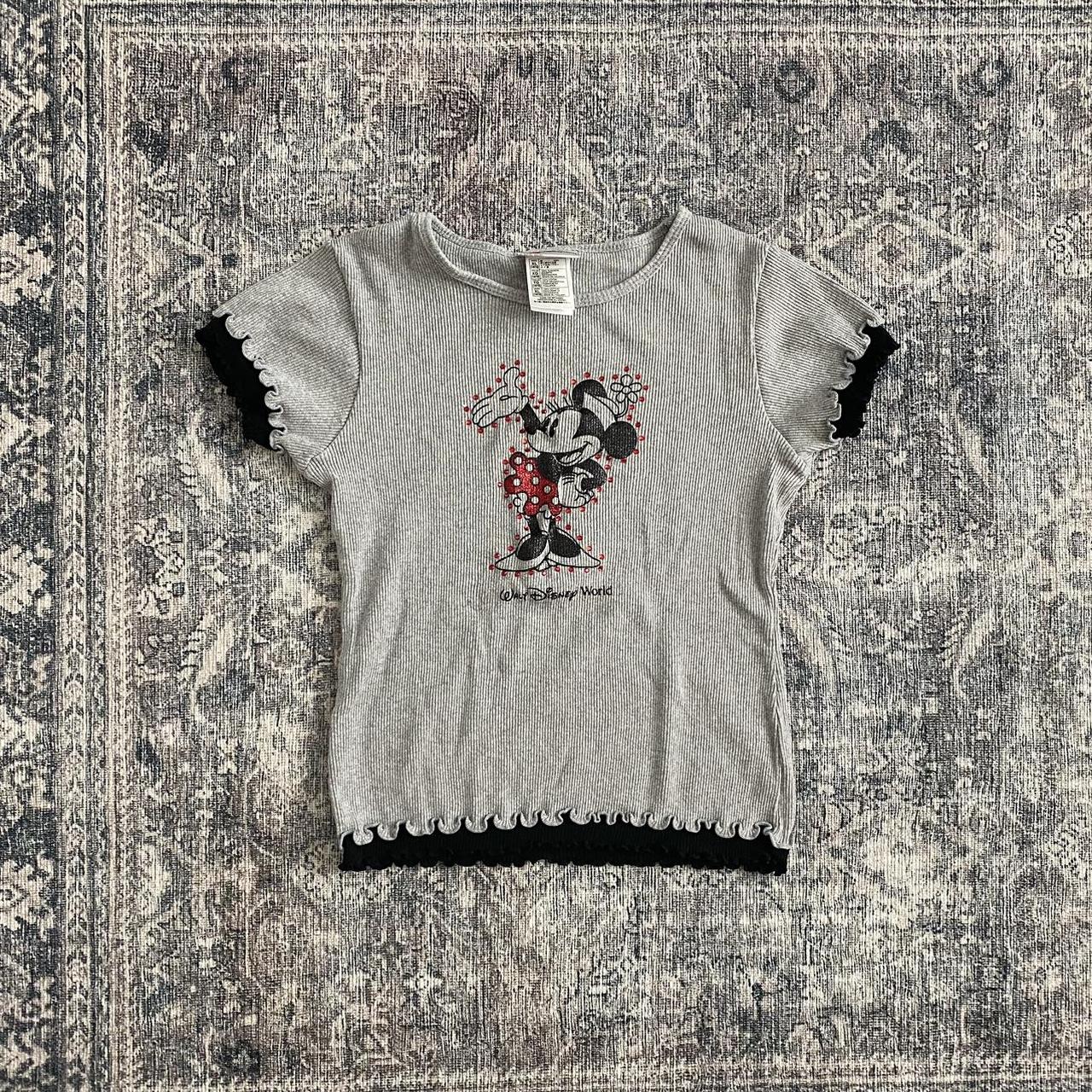 ♥︎ vintage layered disney minnie mouse baby tee... - Depop