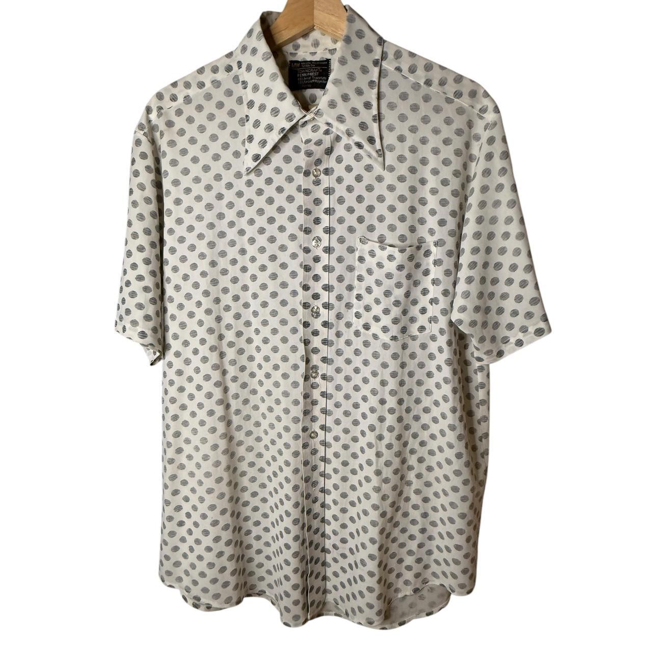 JC PENNY penn press button up with pointed collar... - Depop