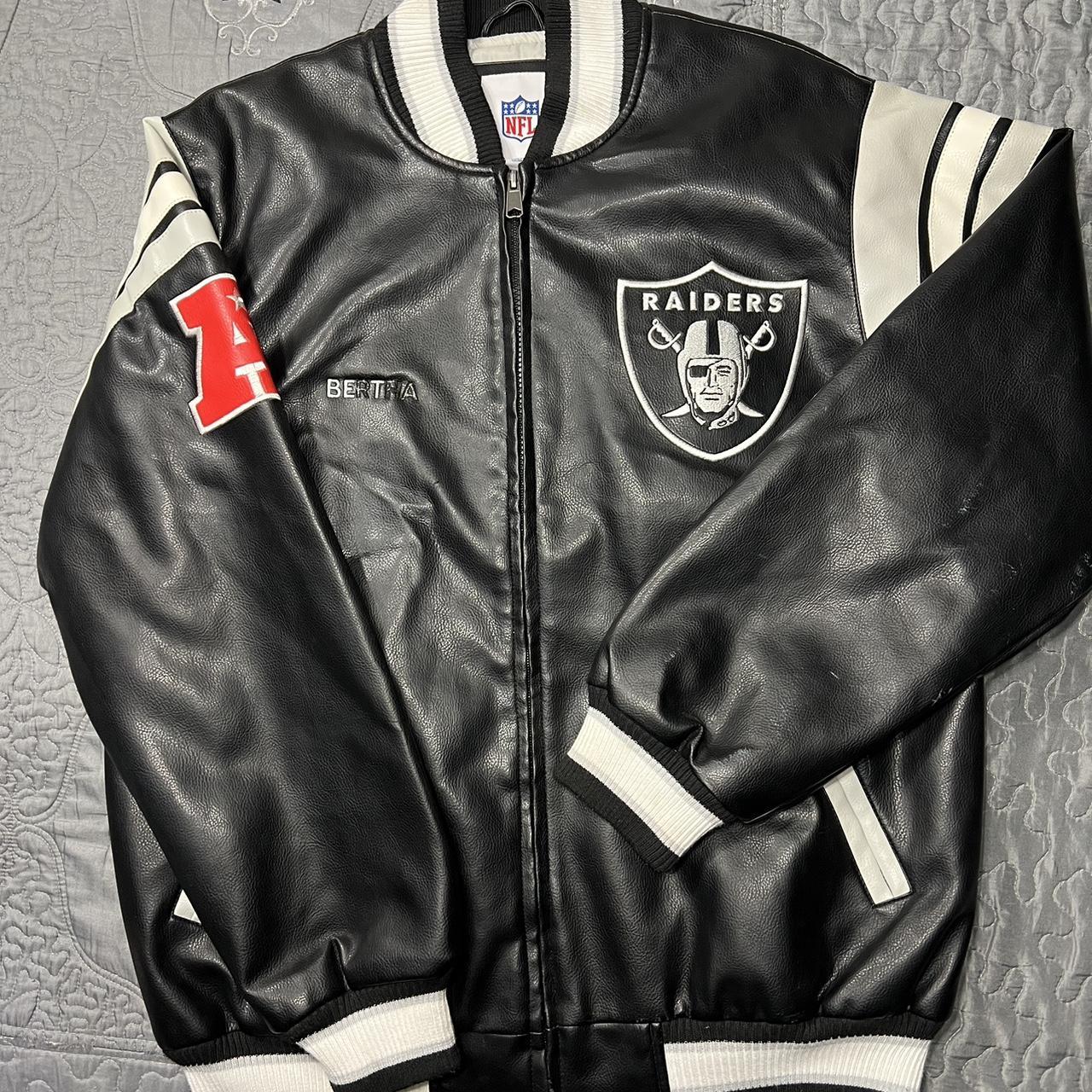 Oakland Raiders Varsity Jacket 🔥 Size M... - Depop