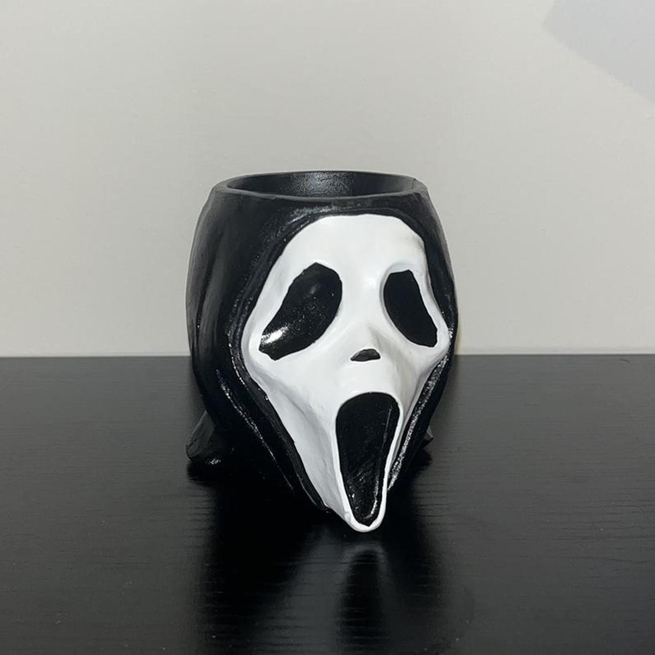 Scream candle/plant pot. Halloween unique themed... - Depop