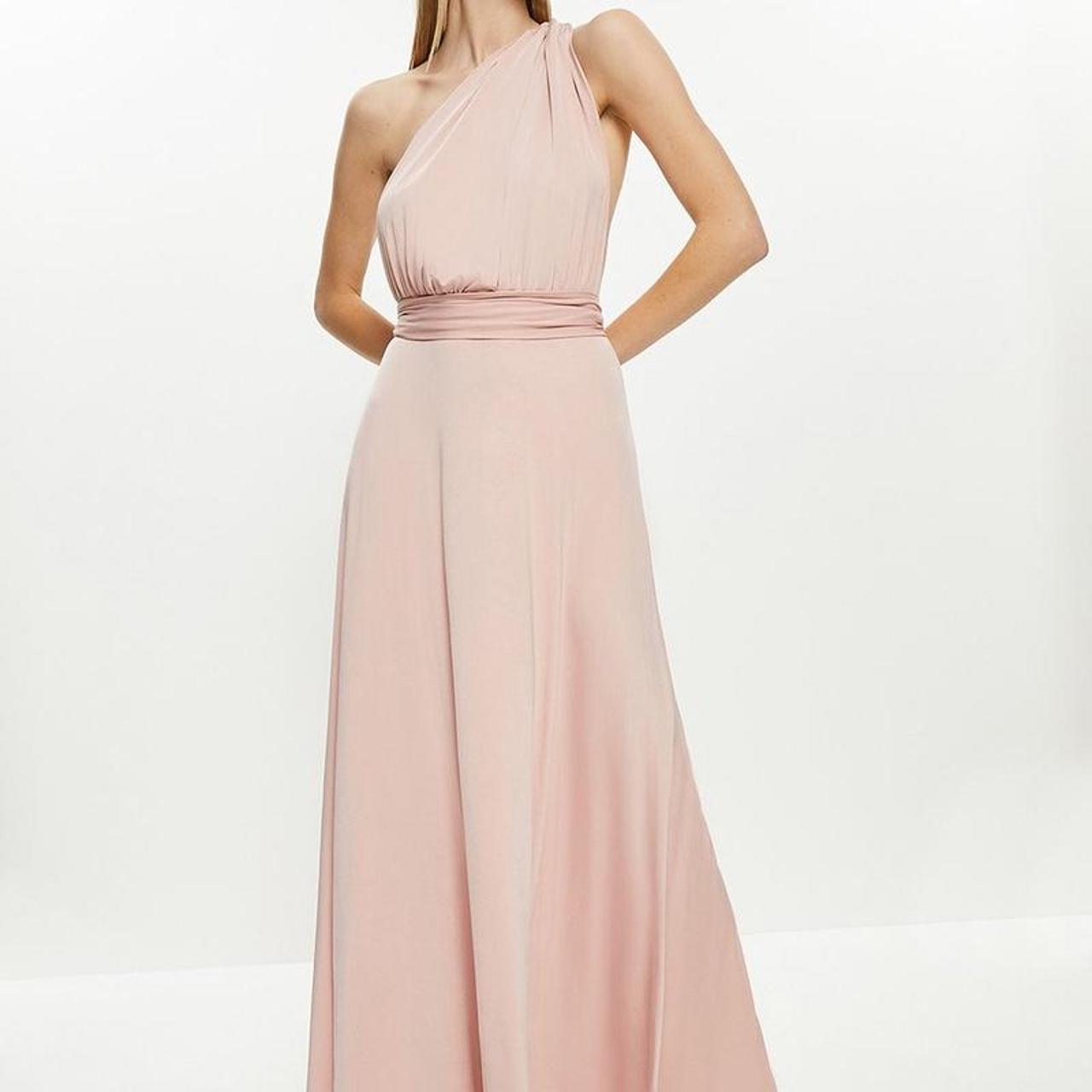Pink Multiway Formal Maxi Dress Bridesmaids dress,... - Depop
