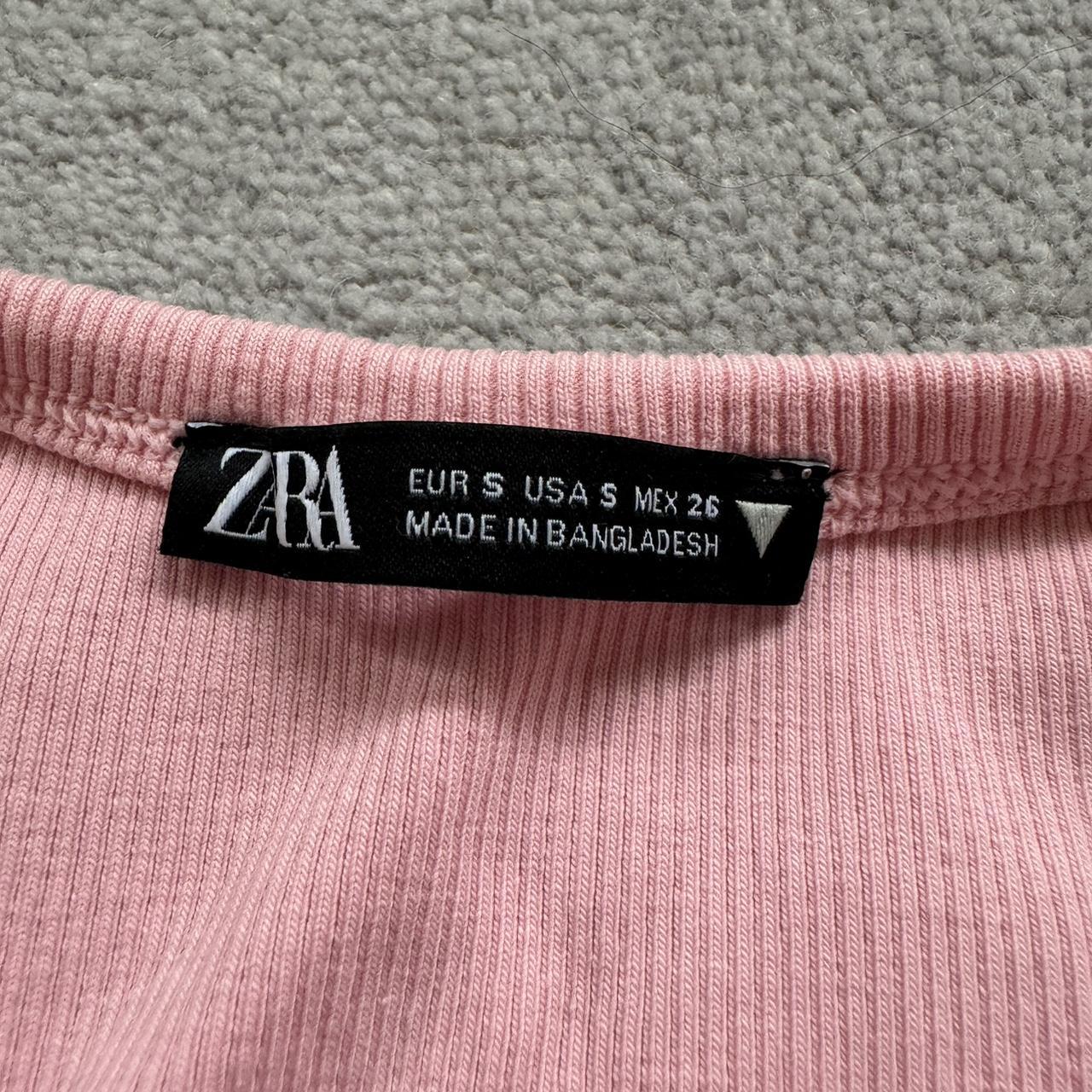 Zara pink crop top and cardigan co ord set Both... - Depop