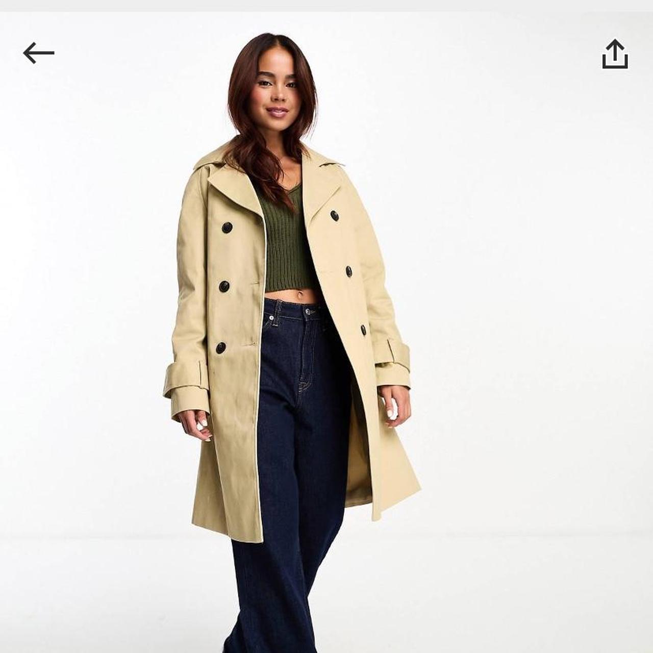 Beige trench coat form asos. Brand new haven’t worn... - Depop