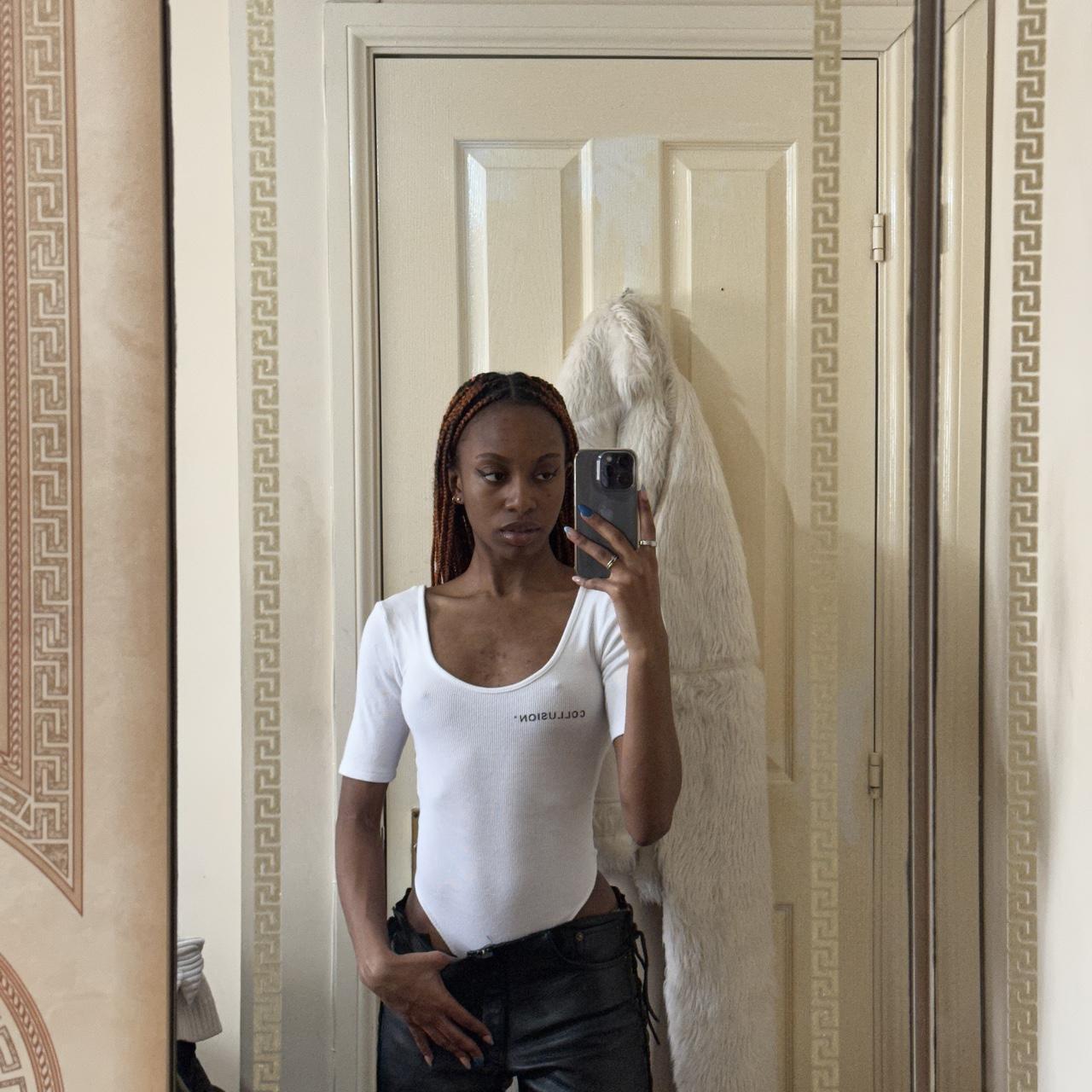 ASOS Women's White Bodysuit | Depop