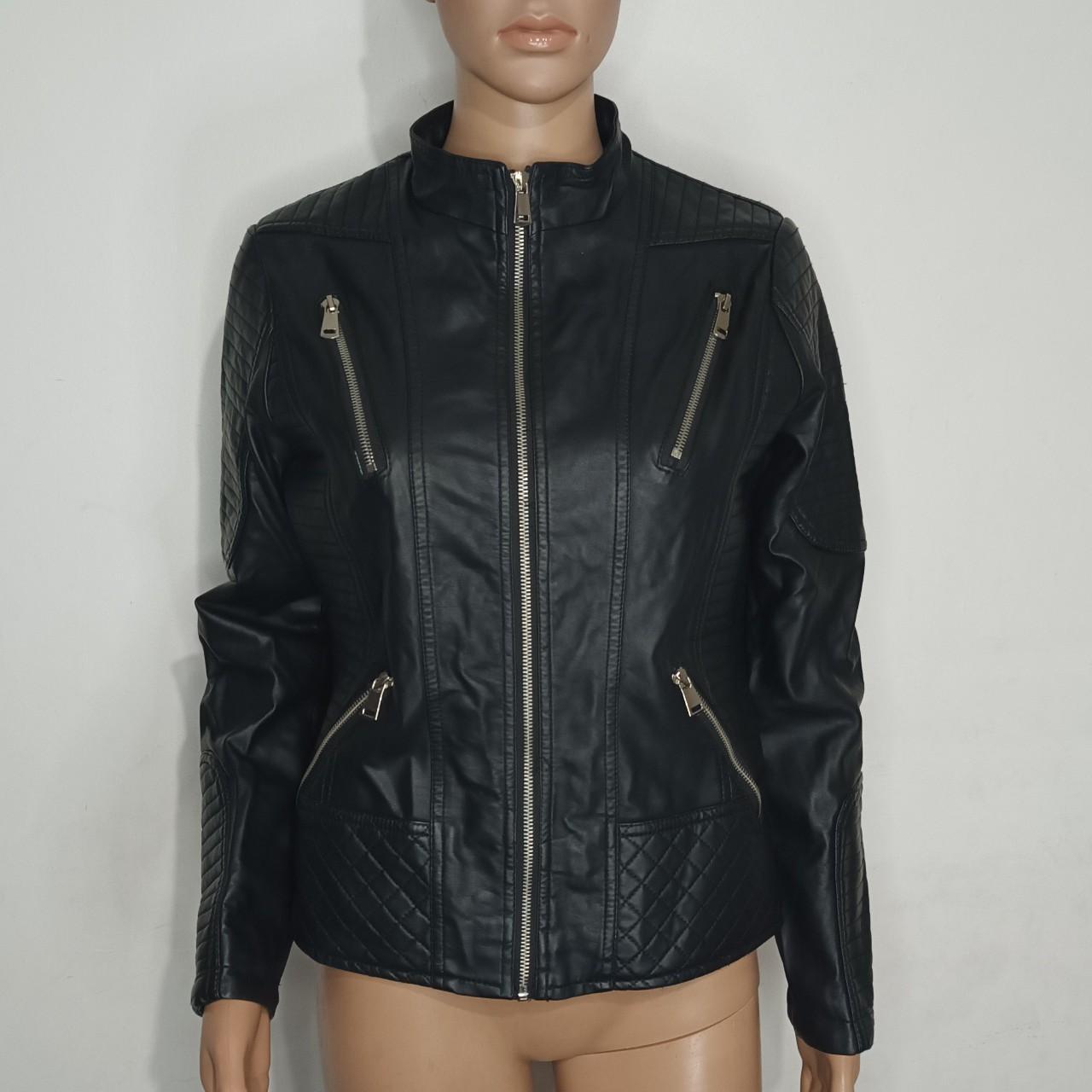 Ymi collection black biker leather jacke t. Item... - Depop