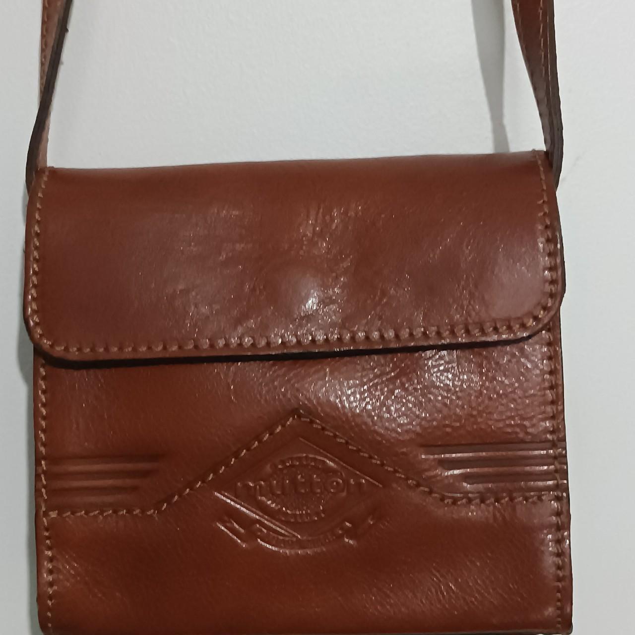 Mutton mini genuine Leather bag Mutton mini brown... - Depop