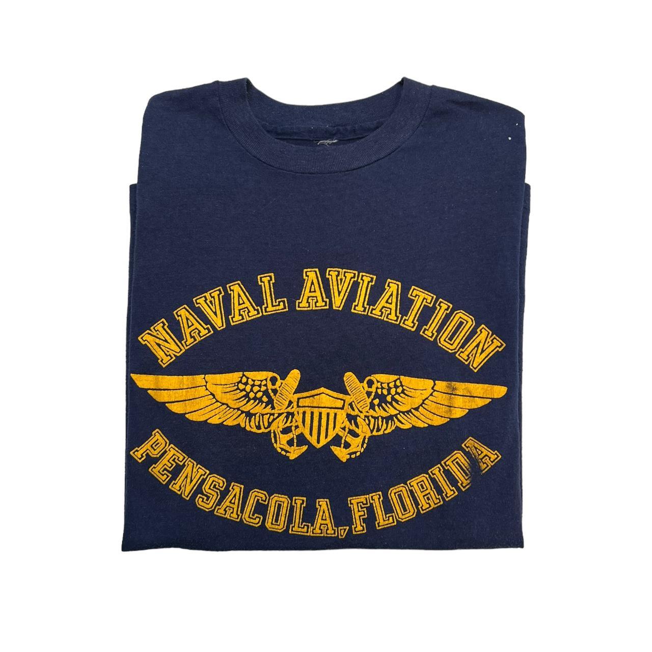 American Vintage Mens Blue And Yellow T Shirt Depop