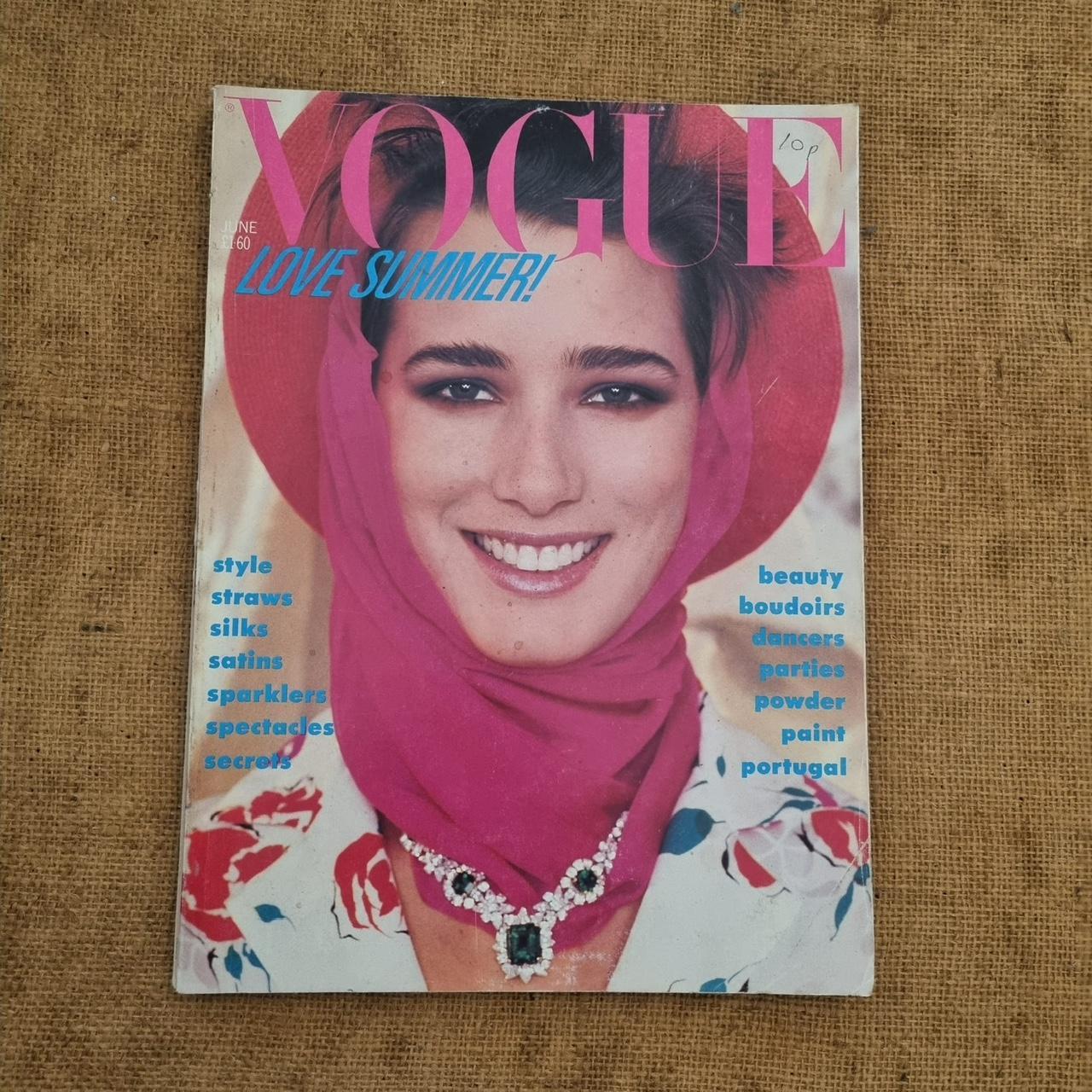 June 1984 vintage vogue magazine - Depop