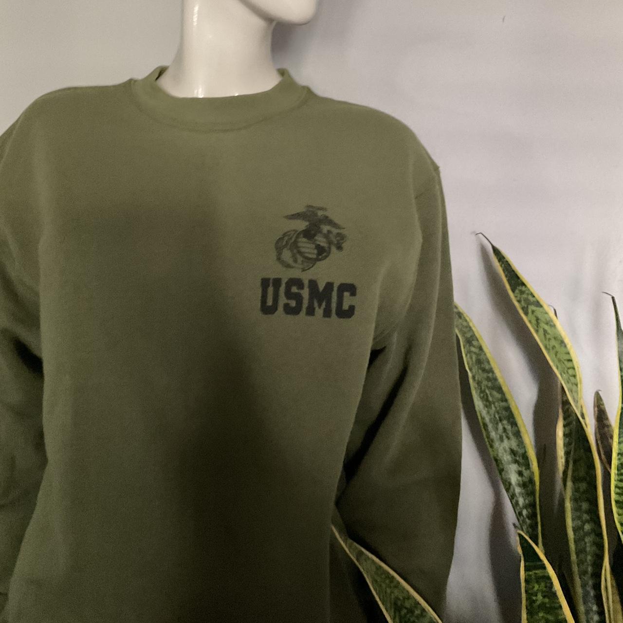USMC poly cotton fleece pull over Brand new Unisex - Depop