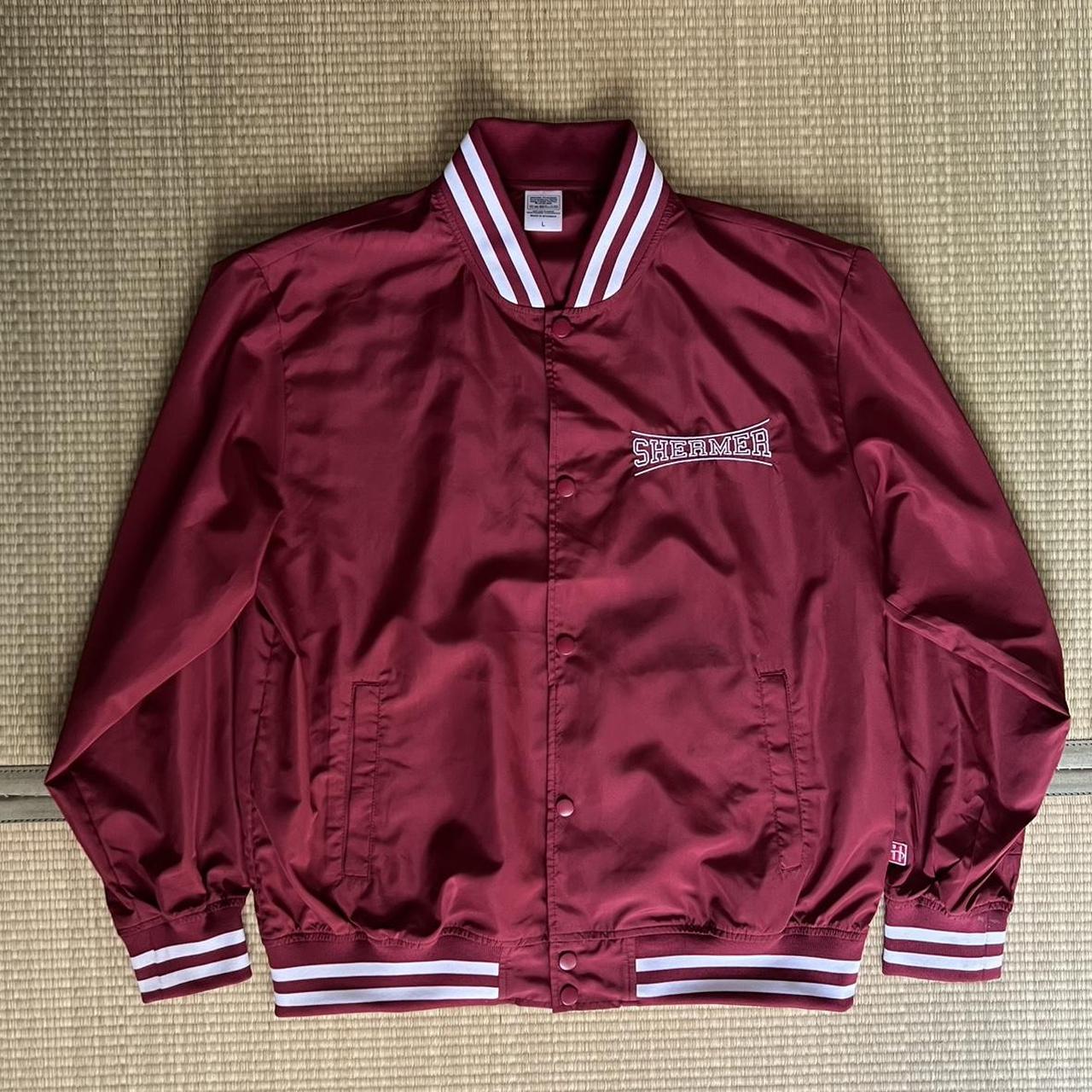 Japanese Shermer High varsity jacket with... | Depop