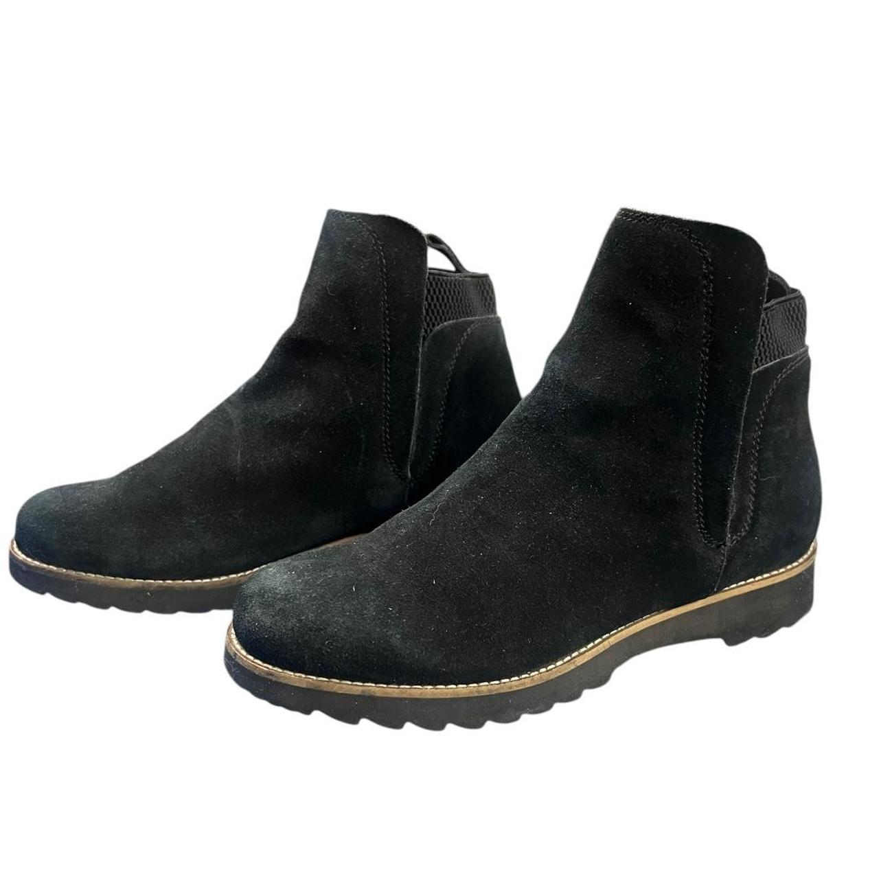 Blondo Black suede Chelsea boots with side zipper... - Depop