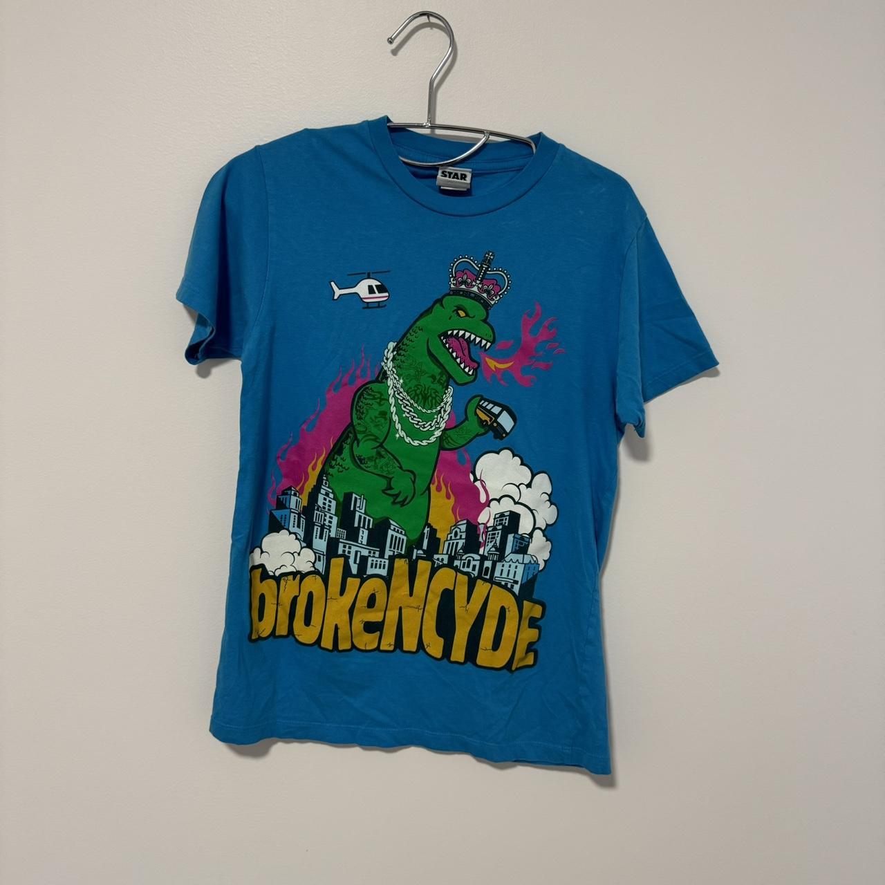Crunk scene kid grail Brokencyde bc13 dinosaur... - Depop
