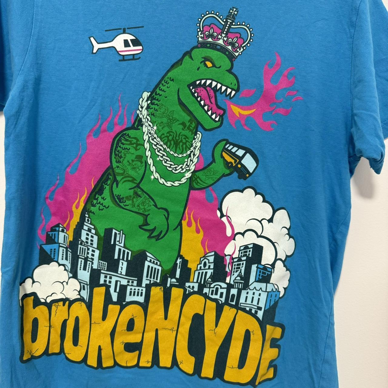 Crunk scene kid grail Brokencyde bc13 dinosaur... - Depop