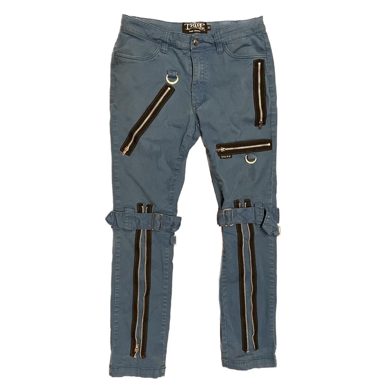 Tripp NYC Men's Blue Trousers | Depop