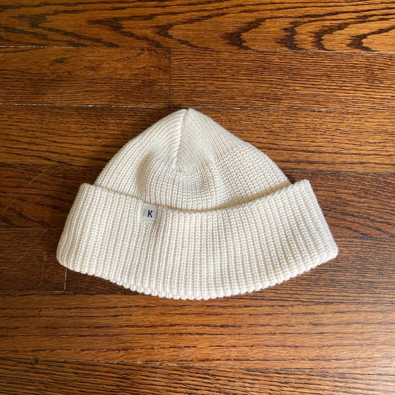 Men's Cream and White Hat | Depop