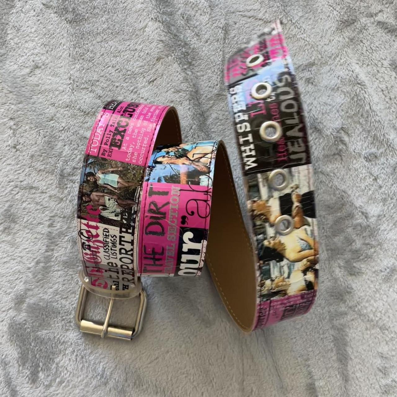 Cool pop art print belt Size M - Depop