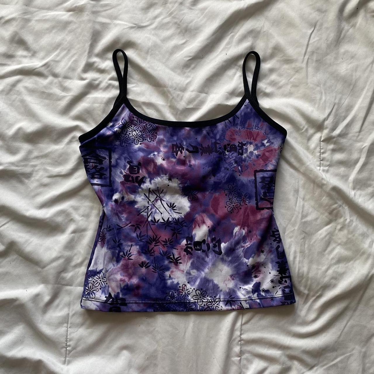 2000s tie dye graphic tank🖤 - Depop