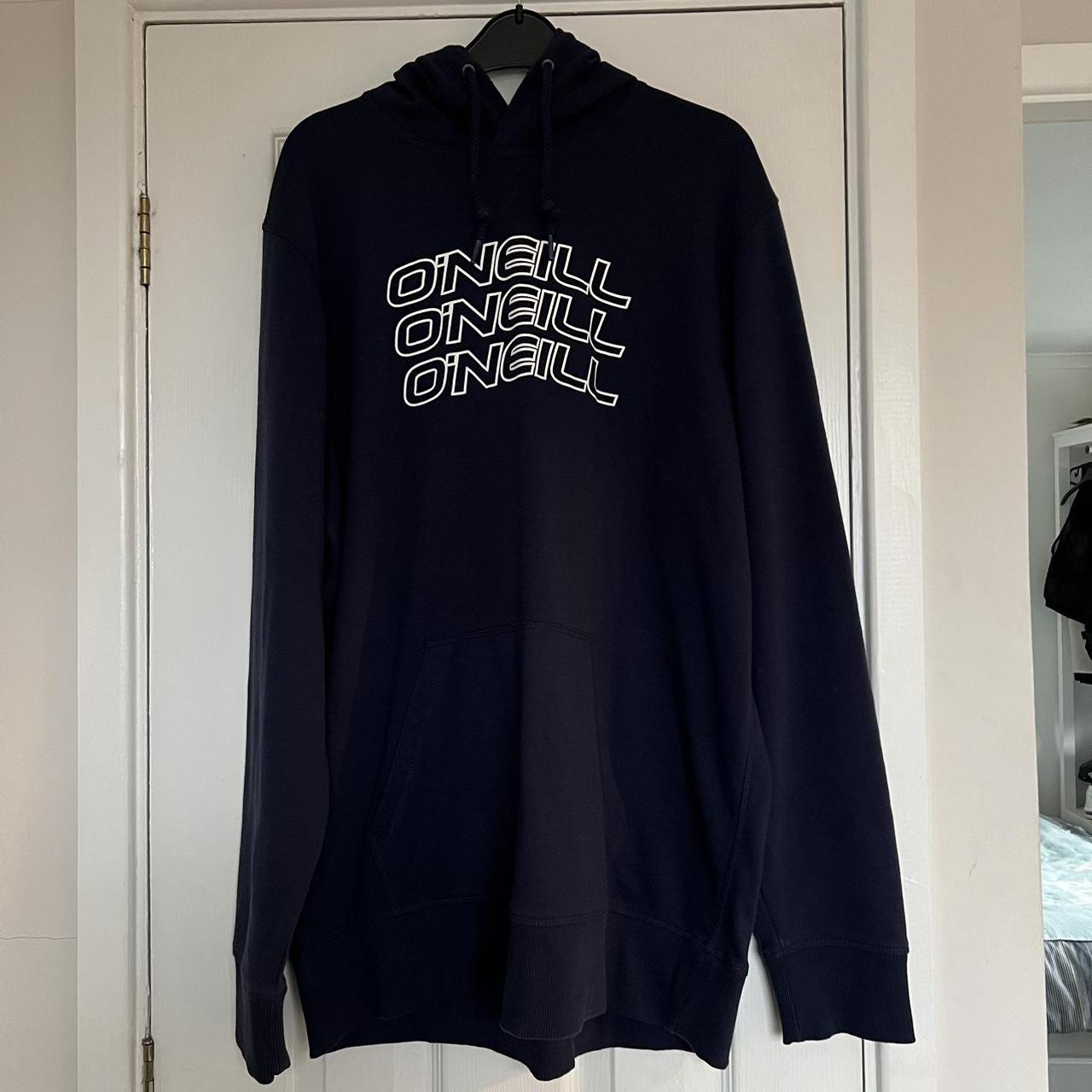 Dark navy triple O’neill logo hoodie Size - XL - but... - Depop